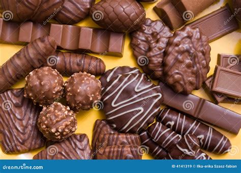 Assorted Chocolates Stock Image Image Of Ball Carbohydrate 4141319
