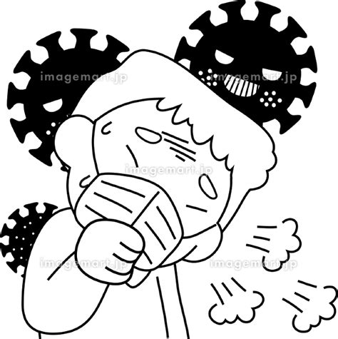 ウイルスに感染してしまった男性のイラスト素材 167362123 イメージマート