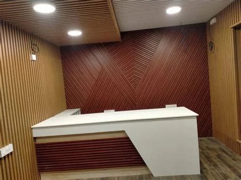 Brown Wall Cladding Services Wall Cladding Installation Service वॉल क्लैडिंग सर्विस In
