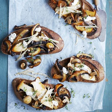 Healthy Mushroom Bruschetta Recipe