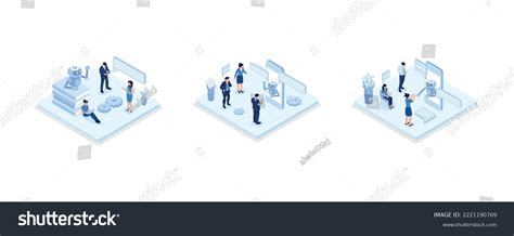 Customers Having Dialog Chatbot On Smartphones Stock Vector Royalty Free 2221190769 Shutterstock
