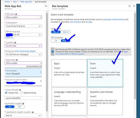 Azure Bot Using Nodejs And Formflow Template Siddharth Vaghasia