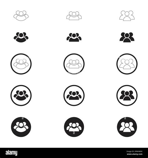 User Icon Set Stock Vector Image Art Alamy