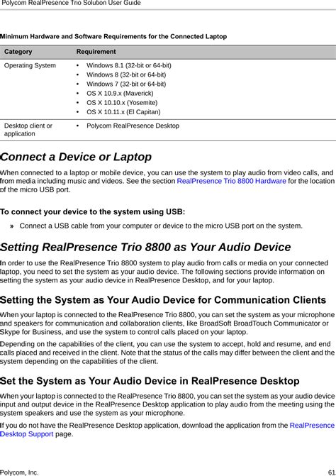 Polycom 8500 VOIP Conference Phone With Bluetooth Functionality User Manual Polycom RealPresence