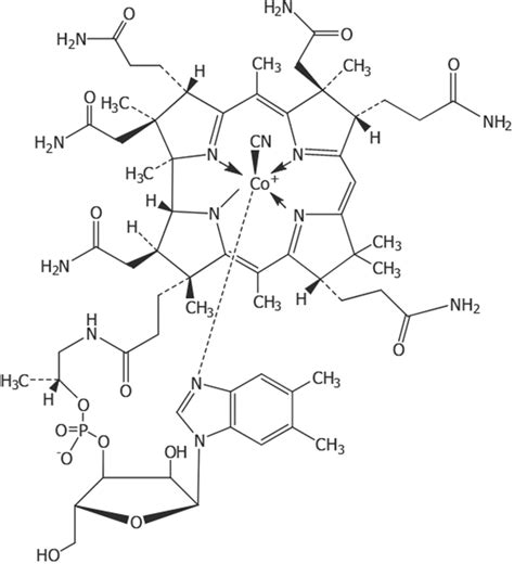 Structural Formula Of Cyanocobalamin Download Scientific Diagram