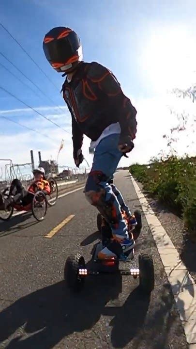 세 발 자전거 와 네 발 전동보드 힐링라이딩 4k Esk8 Action Gopro Shorts Youtube