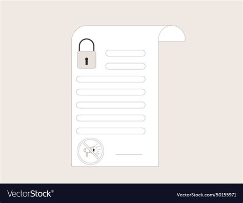 Nda Non Disclosure Agreement Confidentiality Vector Image
