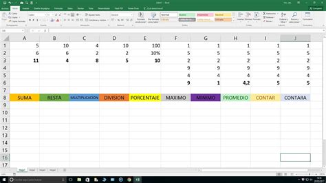 Practica De Funciones Y Formulas En Excel 15 Ejercicios Curso Excel
