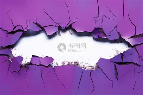 开裂的紫色墙壁图片素材 正版创意图片600537631 摄图网