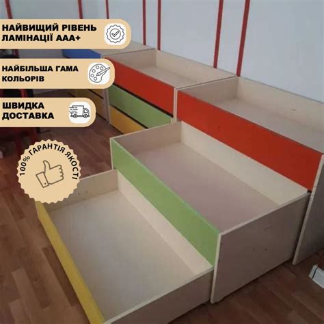 Кровать трехярусная выдвижная Радуга и детская кровать 3 яруса и ...