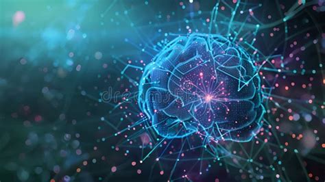 Digital Representation Of A Neural Network Concept At Night Stock Video Video Of Digital