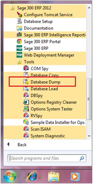 backup your company database in sage 300 erp sage 300 erp tips