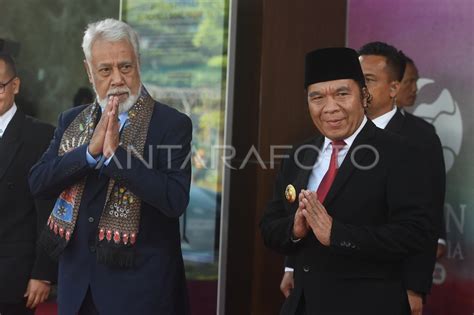Kedatangan Perdana Menteri Timor Leste Xanana Gusmao ANTARA Foto