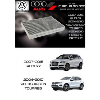 (100%ORI)VOLKSWAGEN/AUDI/PORSCHE CABIN FILTER (Q7 TOUAREG CAYENNE ...