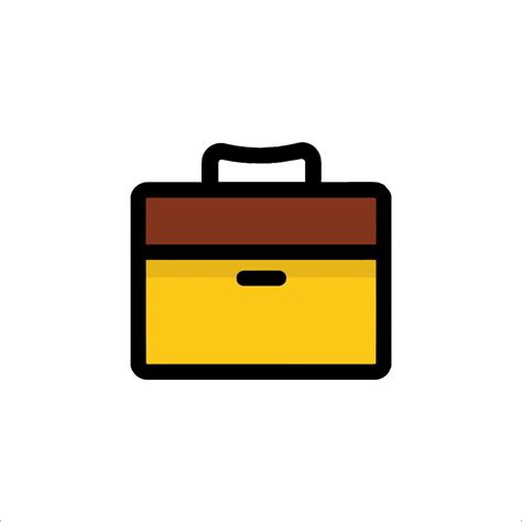 A Yellow Briefcase Icon On A White Background 55439126 Vector Art At