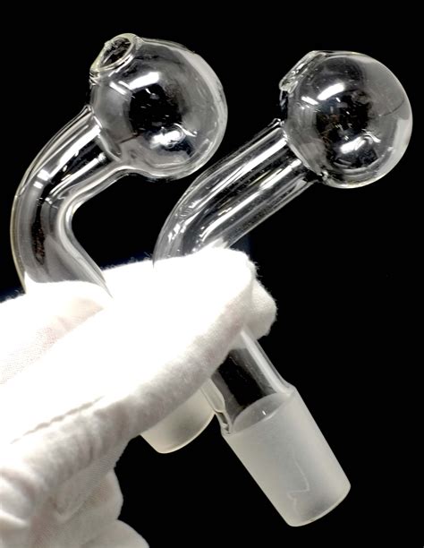 Glass Oil Burner Pipe Bowl With Funnel Attachment For Water Pipe