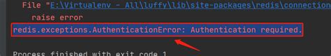 解决 Redis中redisexceptionsauthenticationerror Authentication Required问题