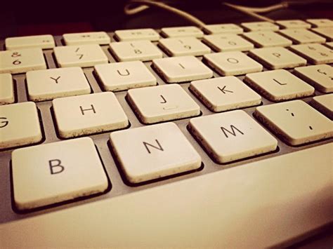 premium photo close up view of computer keyboard