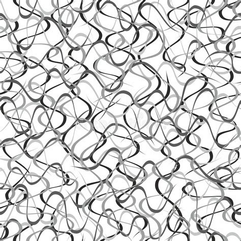 Abstract Seamless Pattern Curl Line Background Stock Vector