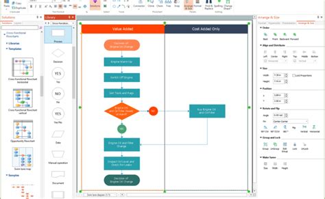 Create A Cross Functional Flowchart In Visio Conceptdraw Helpdesk 8 Otosection