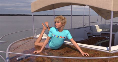 Barefoot Blonde 3d Computer Graphics Day On The Bay Pixiv