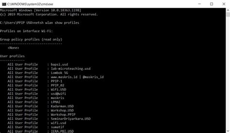 Cara Mengetahui Password WiFi Dengan Command Prompt