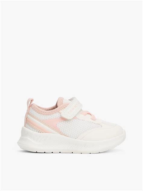 Sneaker Mit Logo Und Mesh Einsatz Weiß Tommy Hilfiger