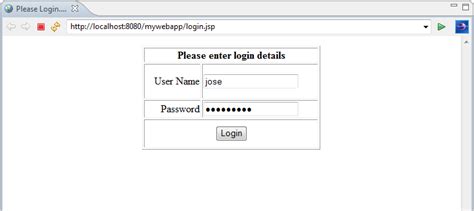 java discover simple login page using jsp