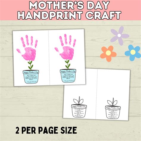 Mom Handprint Craft Mothers Day Handprint Art Handprint Art Craft