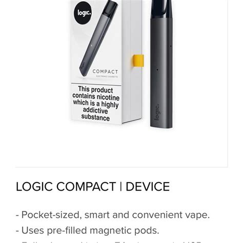 Logic Compact Vape E Cig In Ec2v Für £ 10 00 Zum Verkauf Shpock At