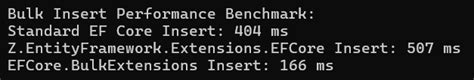 Bulk Operations Performance Benchmark In Entity Framework Core Dot