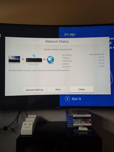 Invalid Mac Address Once Tv Is Turned Back On From Being Off Samsung Community