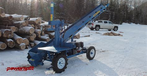 Single Vertical Wood Splitter With Conveyor Power Split International