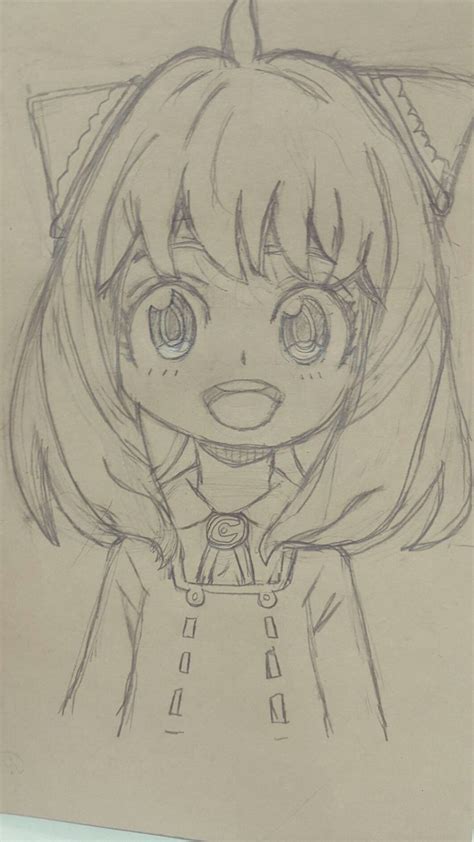 Gambar Anya Sketsa Sketsa Anime Lukisan