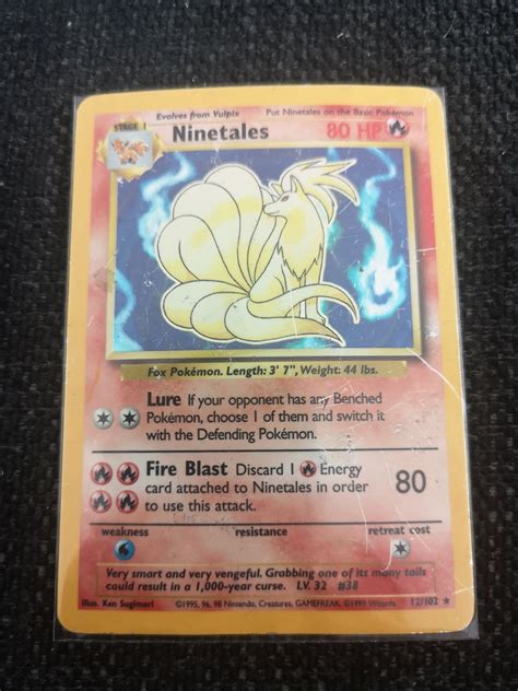 Ninetales Holo 12102 Base Set 404986801 ᐈ Köp På Tradera