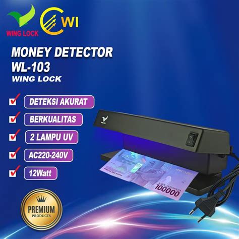 Money Detector Alat Deteksi Uang Palsu Wing Lock WL 103 Lazada Indonesia