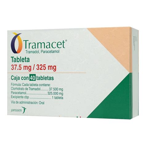 Tramacet 37 5 325 Mg 40 Tabletas Farmacia Coyoacán