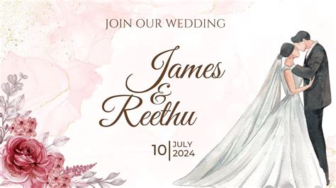 Wedding Ceremony James And Reethu Wednesday 10072024 Youtube