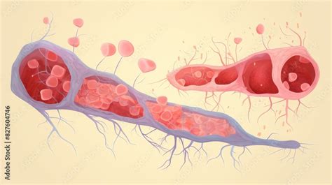 Detailed Illustration Of The Cestoda Parasite Highlighting Its