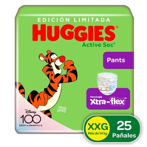Panal Huggies Active Sec Pants Talla Xxg Pqte X 25 Und