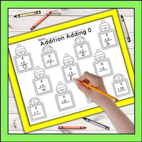 Penguin Winter Addition Worksheets—adding 0 Free Math Printables For Kindergart