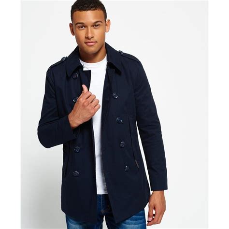 全新 極度乾燥 Superdry 大衣 海軍藍 尺寸S 防風外套 bauhaus tough 80 20 夾克 風衣 蝦皮購物