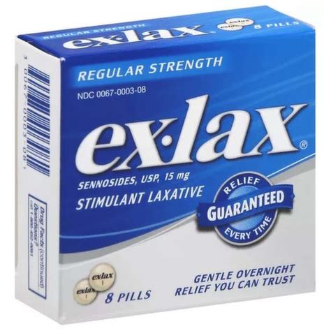 Ex Lax Stimulant Laxative Chocolate Regular Strength