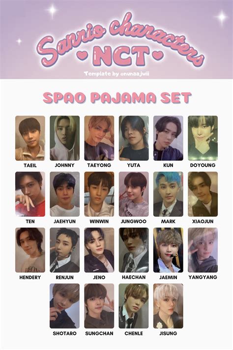 ̈ On Twitter Preview Template Photocard Pc 2nd Md Nct X Sanrio Holder