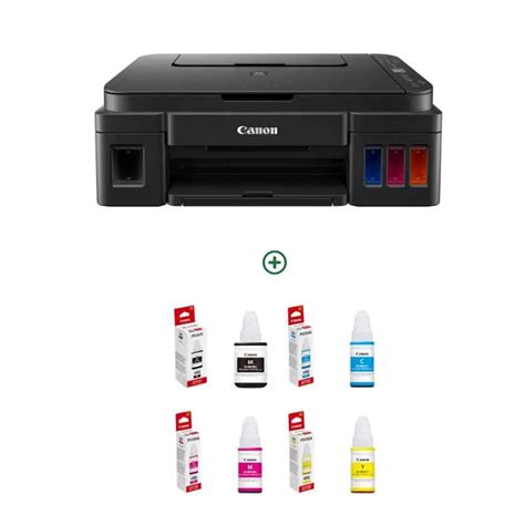 Canon PIXMA G2410 Multifunctional Printer and Canon GI-490 Black Cyan ...