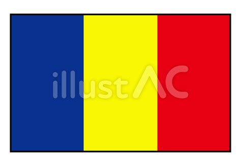 ルーマニア 国旗イラスト No 22716401／無料イラストフリー素材なら「イラストac」