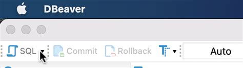 Toolbar Dropdown Arrow Click Area Too Small · Issue 11947 · Dbeaver