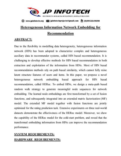Heterogeneous Information Network Embedding For Recommendation Pdf