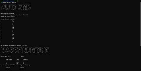 GitHub Cod 0xb0 Auto Smb A Python Script Using Shodan Cli To Search