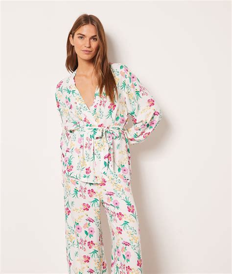 High Waist Floral Sleep Pants Orchid Multicolore Etam